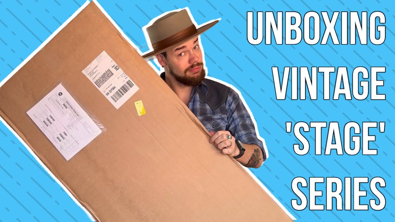 Unboxing the Vintage 'Stage' series acoustic guitar - YouTube