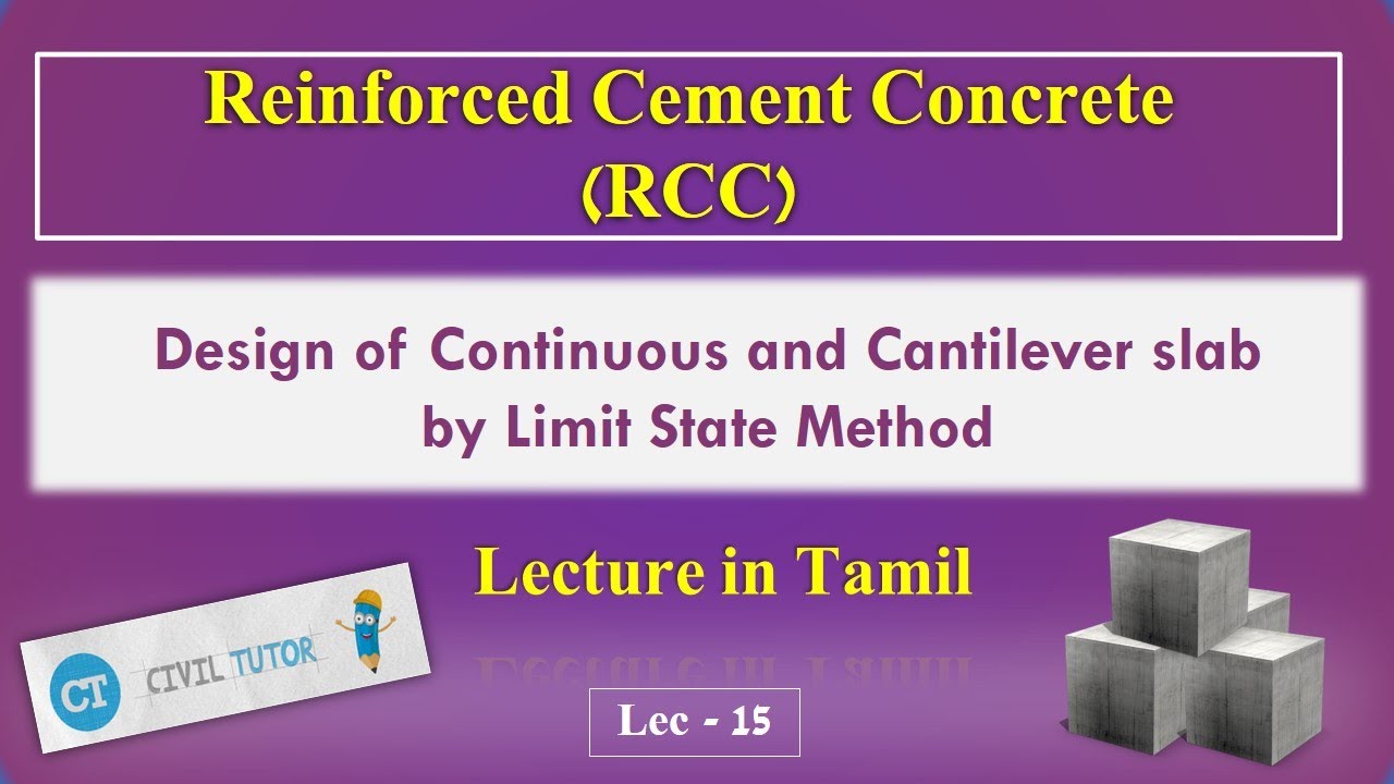 Design of Continuous slab and Cantilever slab by LSM - DRC - Lecture ...