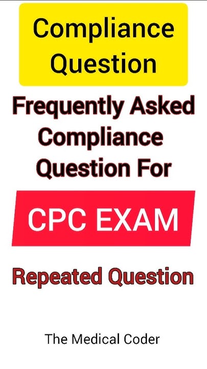 Compliance Question For CPC Exam | Repeated Asekd Question For Medical Coding Exam #cpc #aapc # ...