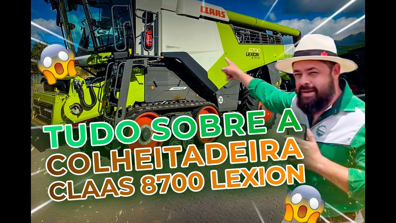 Tudo sobre a colheitadeira claas 8700 lexion - YouTube
