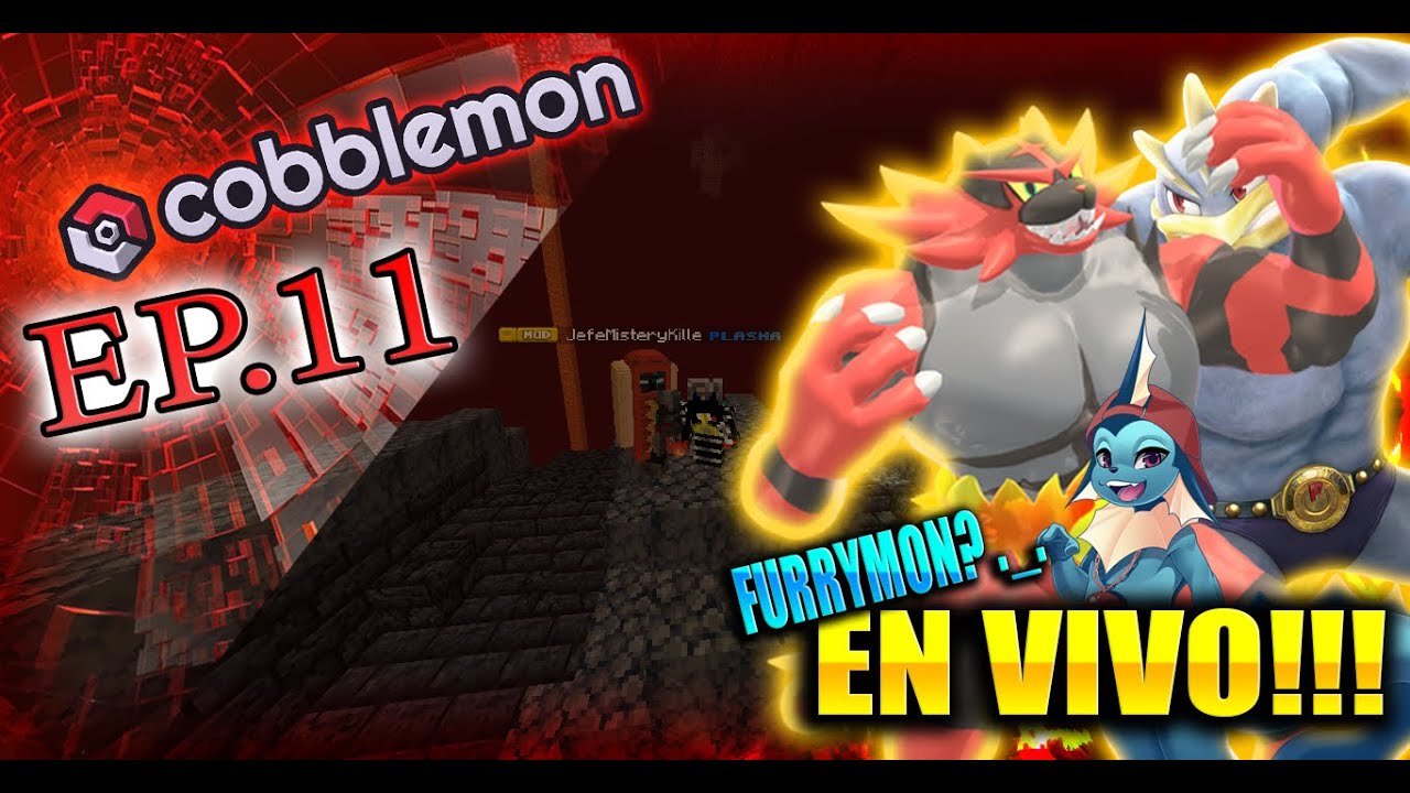 FURRYMON? VAPOERON BLAN..? ._. Y GANAR!!!!!!😎|Cobblemon Server EP.11 ...