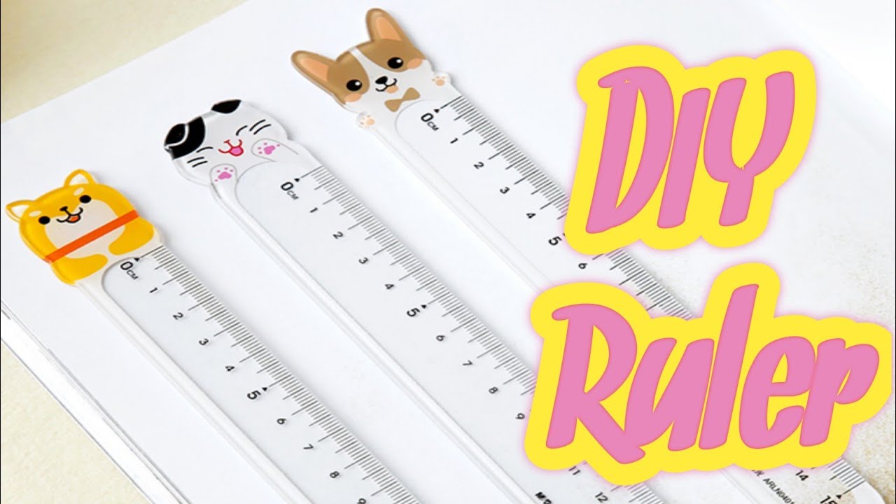 DIY ruler -scale at home| How to make a ruler |Back to school ...