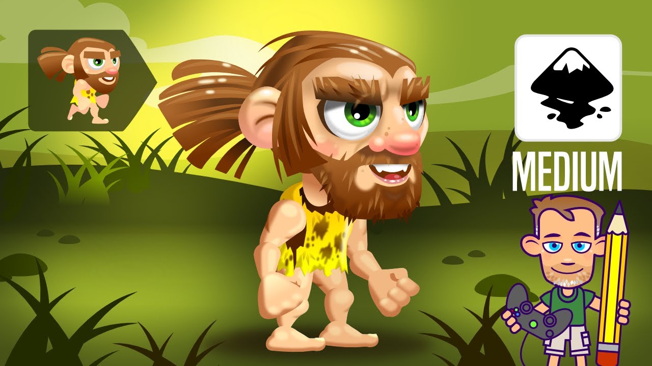 Inkscape Tutorial - Game Art & Character Design - Refine an Game ...