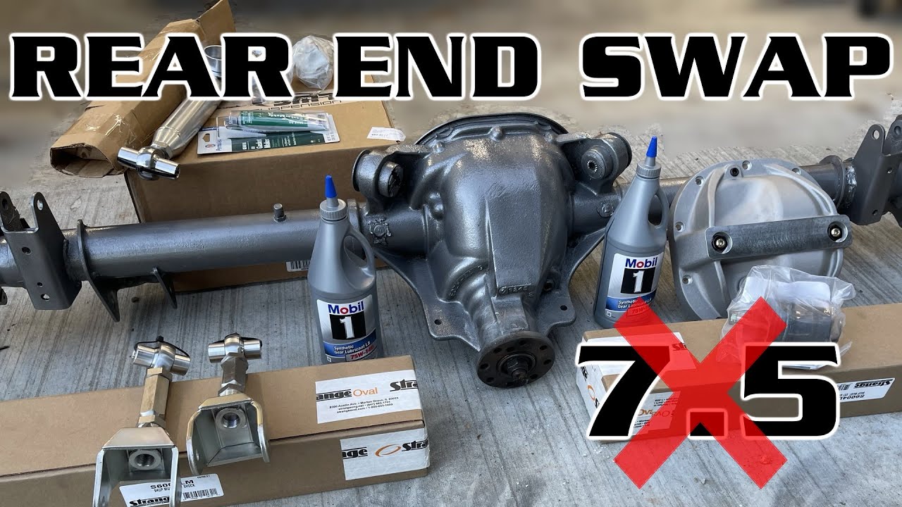Changing out the rear end in our Coyote Swap - YouTube