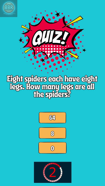 Count and Multiply: How Many Spiders' Legs | Math Riddle #8 - YouTube