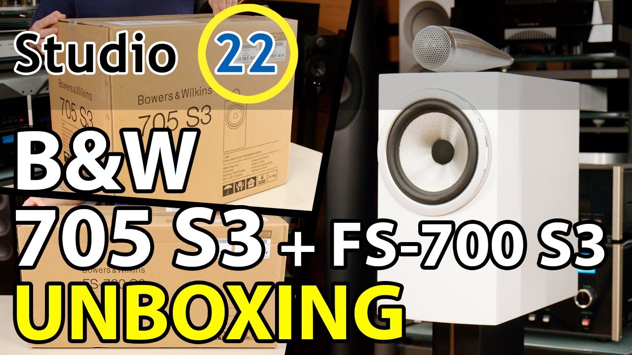 B&W 705 S3 + FS 700 S3 Unboxing - YouTube