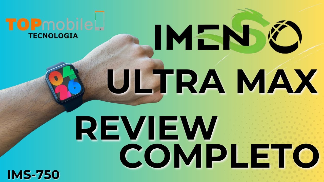 SMARTWATCH PLUS MAX IMENSO ULTRA PLUS IMS-750 REVIEW COMPLETO - YouTube