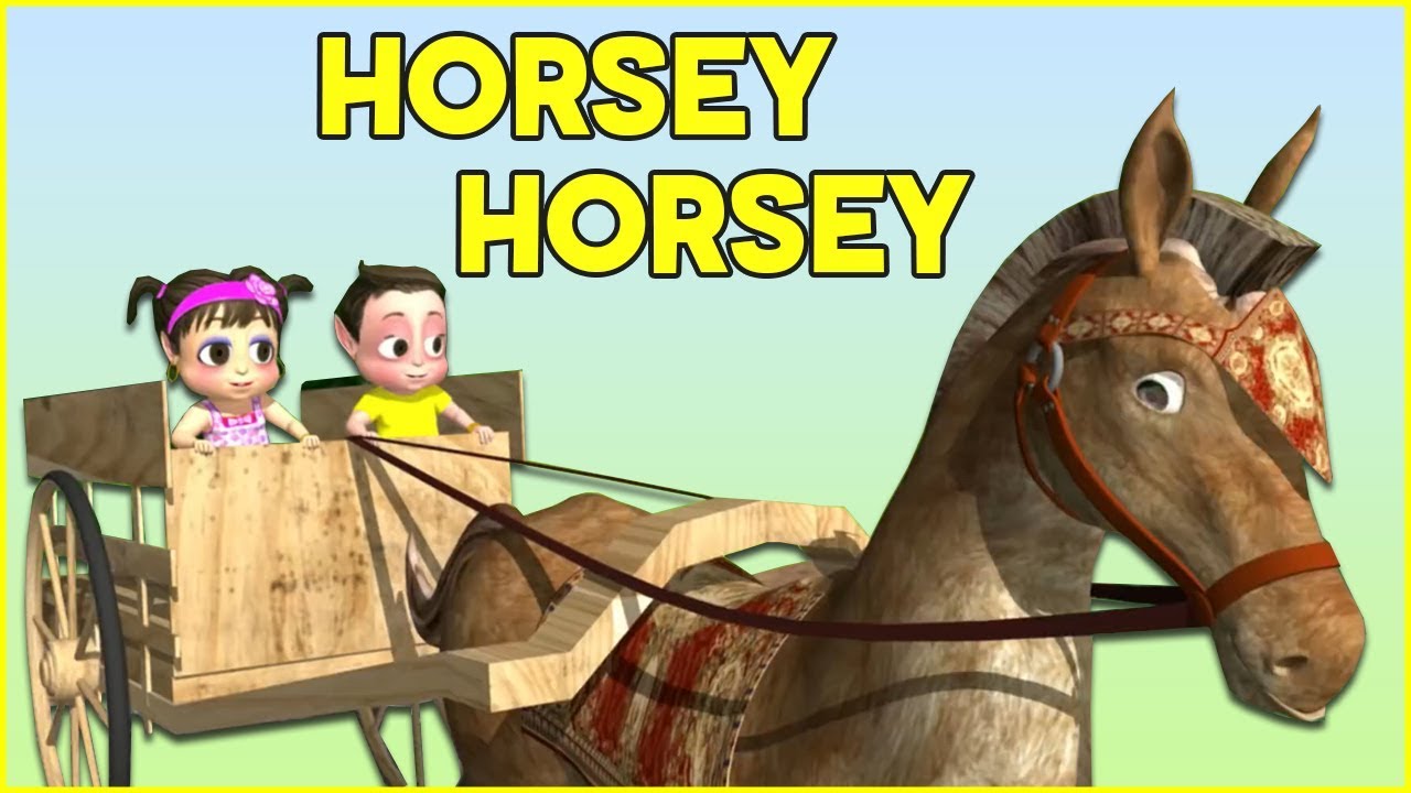 Horsey Horsey Don't You Stop | Nursery Rhymes & Kids Songs with Cute ...