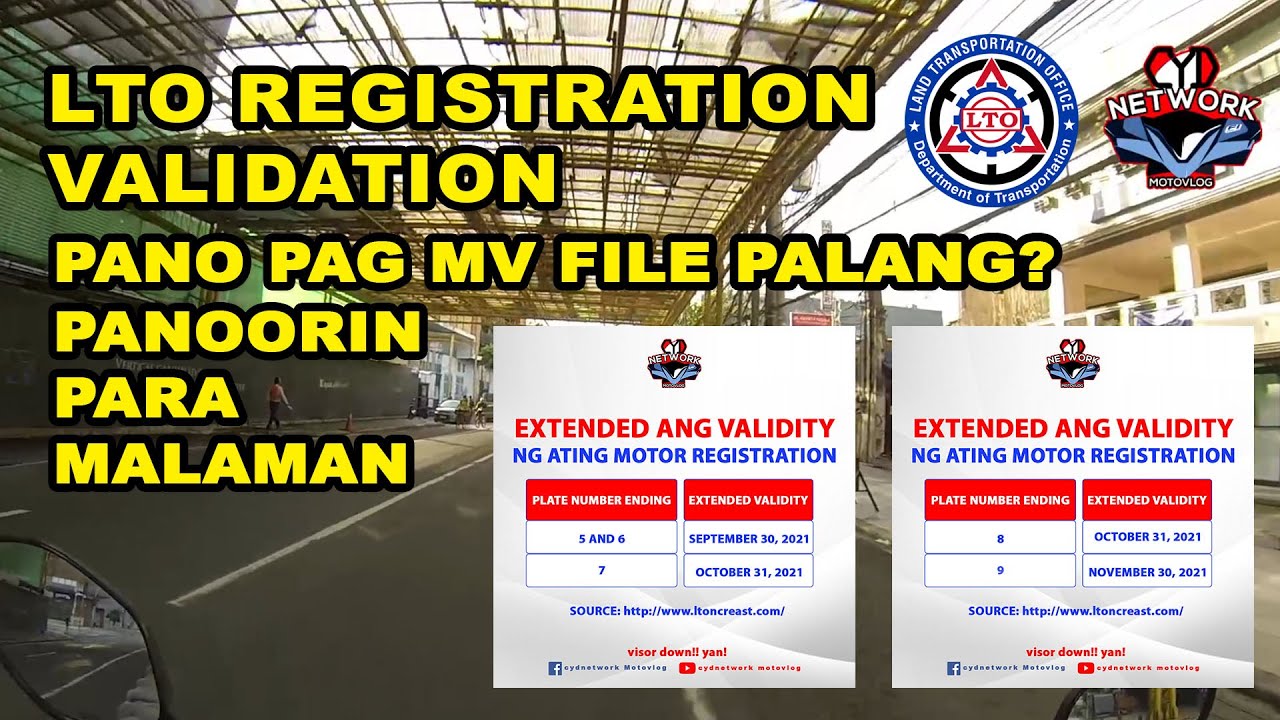 LTO REGISTRATION EXTENDED PLUS MV FILE PANO?? #lto - YouTube