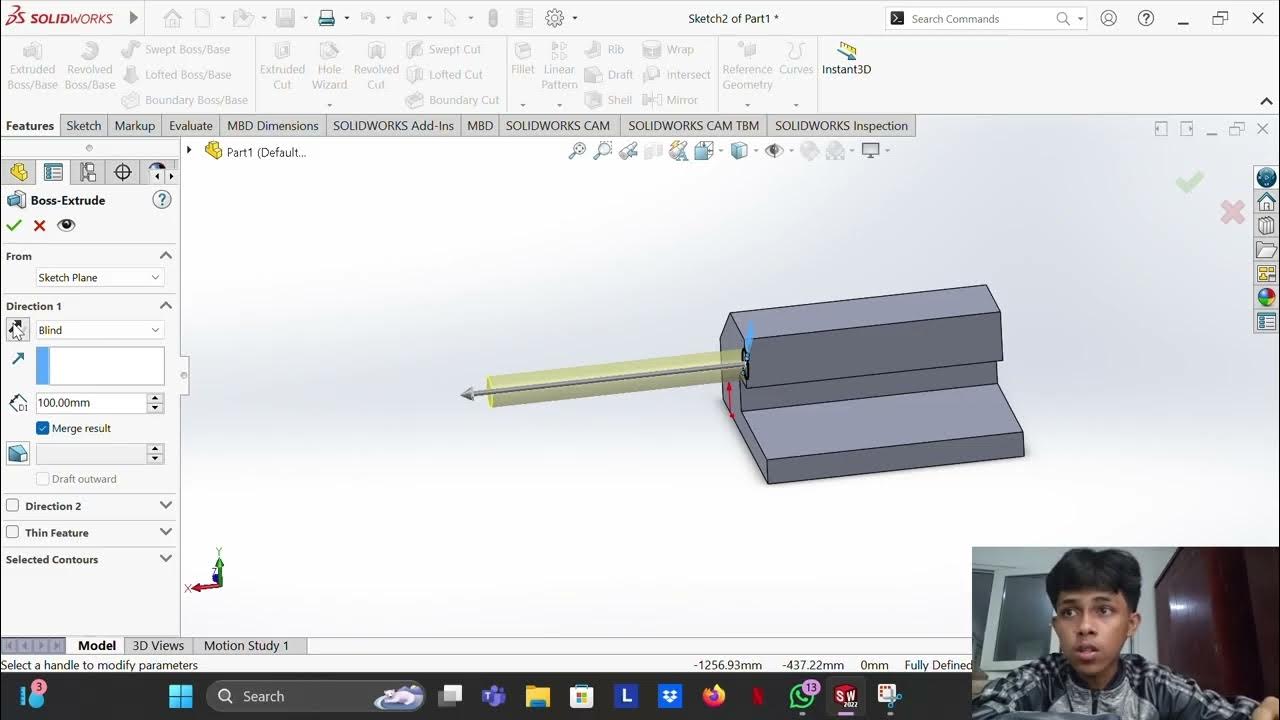 Tutorial Membuat Part Fixture Block Pada Solidworks GAMBAR TEKNIK - YouTube