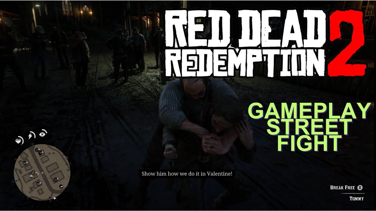 Red Dead Redemption 2 RDR2: Gameplay Street Fight scene - YouTube