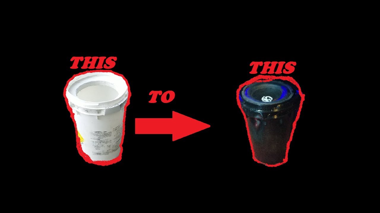 How to make a bass tube out of a old bucket - YouTube