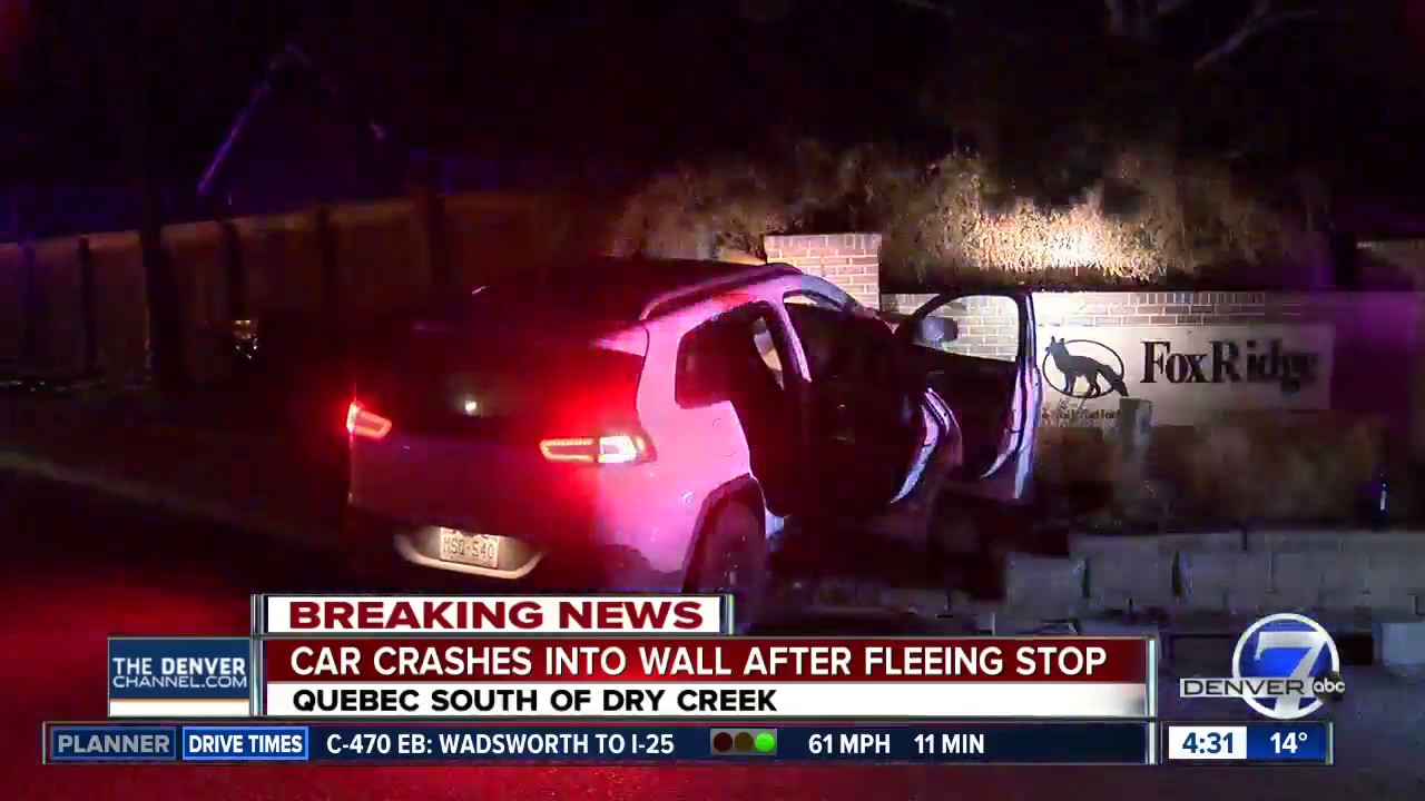 Car Flees Traffic Stop Crashes Youtube
