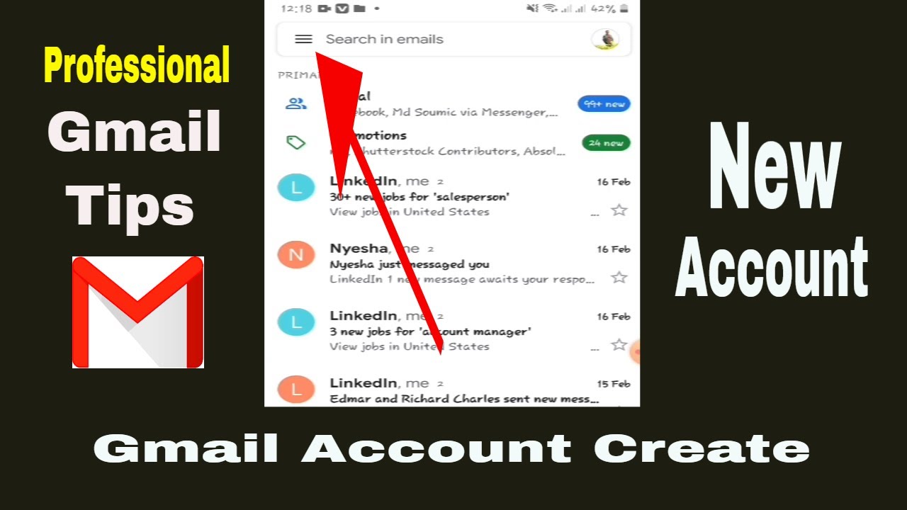 How to Create a Professional Gmail Account || Gmail Tips and Tricks ...
