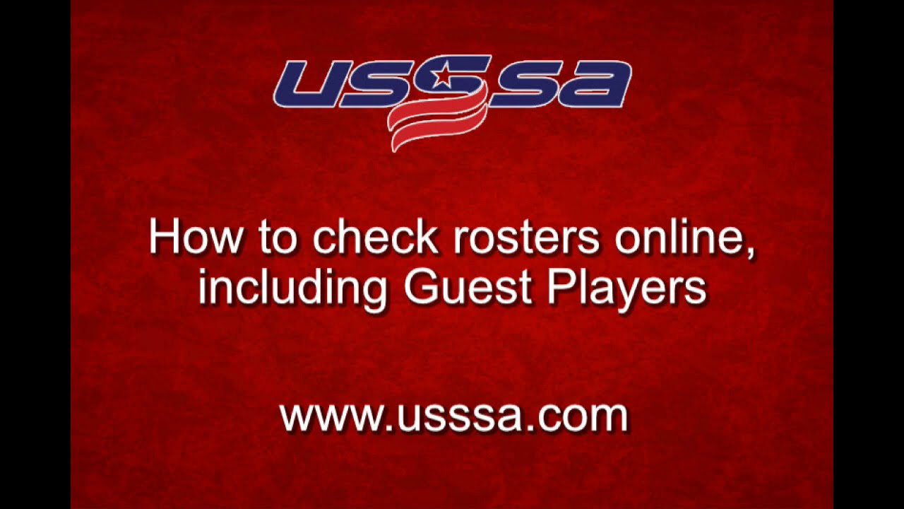 How to View USSSA Online Rosters including Guest Players - YouTube