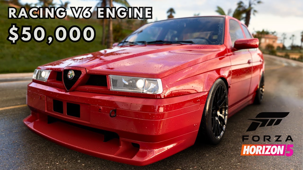 $50,000 Racing V6 Engine Swap in 1992 Alfa Romeo 155 Q4! | Forza ...
