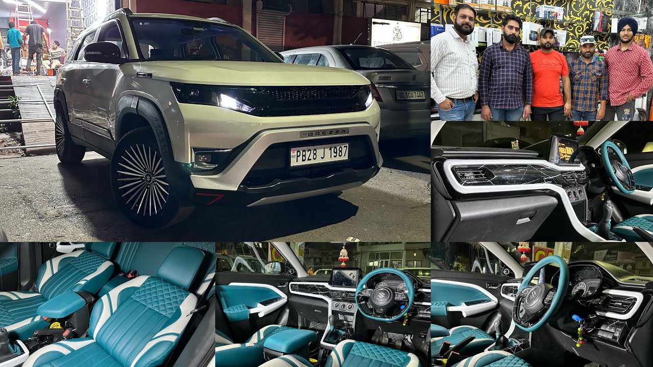 😱 Punjab से आई Brezza Range Rover बन ने - Brezza Modified 2023 | Brezza ...