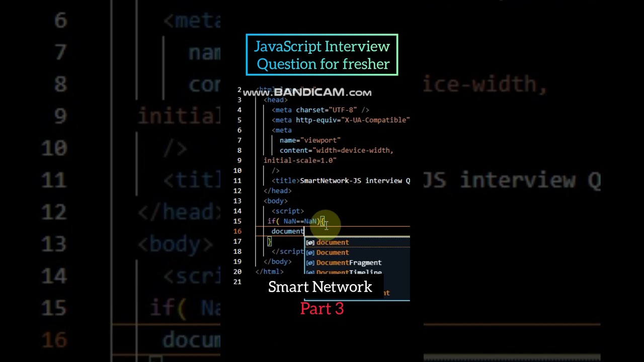 What Is NaN In JavaScript Part 3 NaN Is Not Equal To Anything YouTube What Is NaN In JavaScript Part 3 NaN Is Not Equal To Anything YouTube