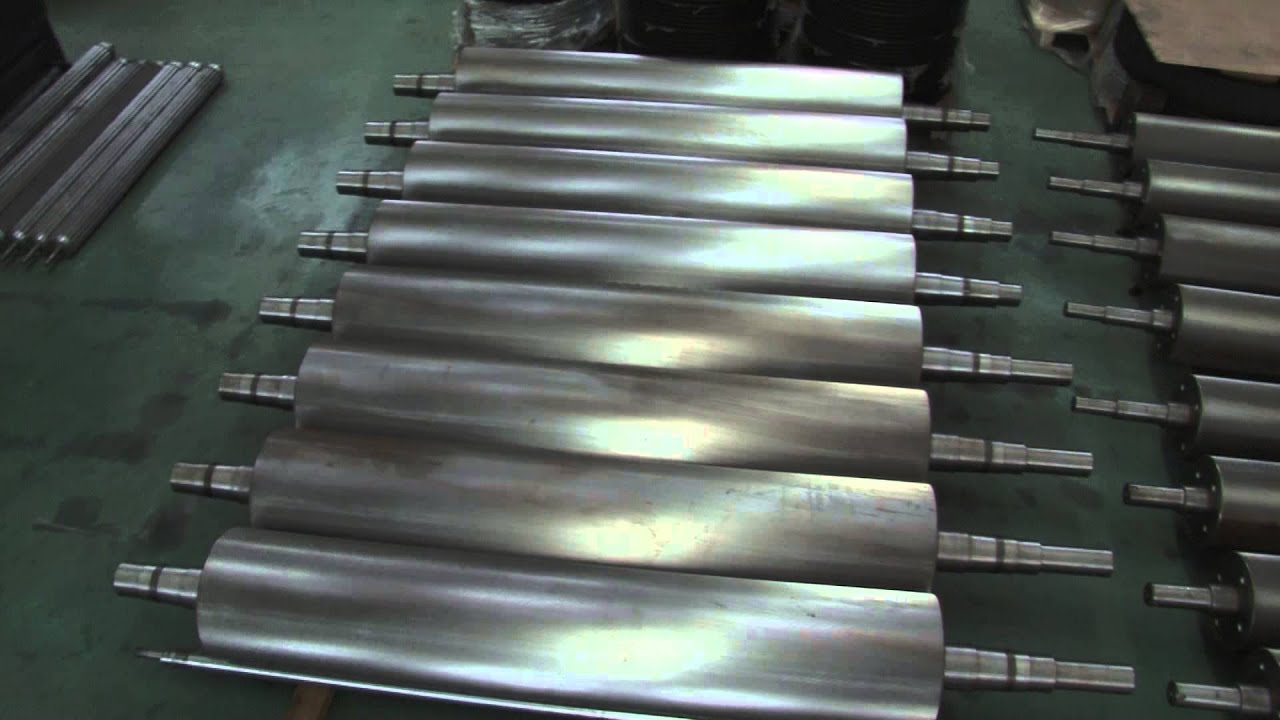 Dalian gaochang End product flaking roller - YouTube