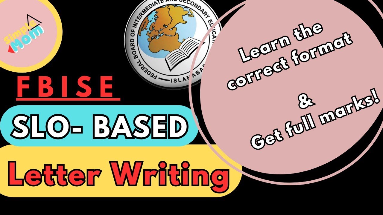 How to write English formal letter|| FBISE SLO BASED LETTER WRITING ...