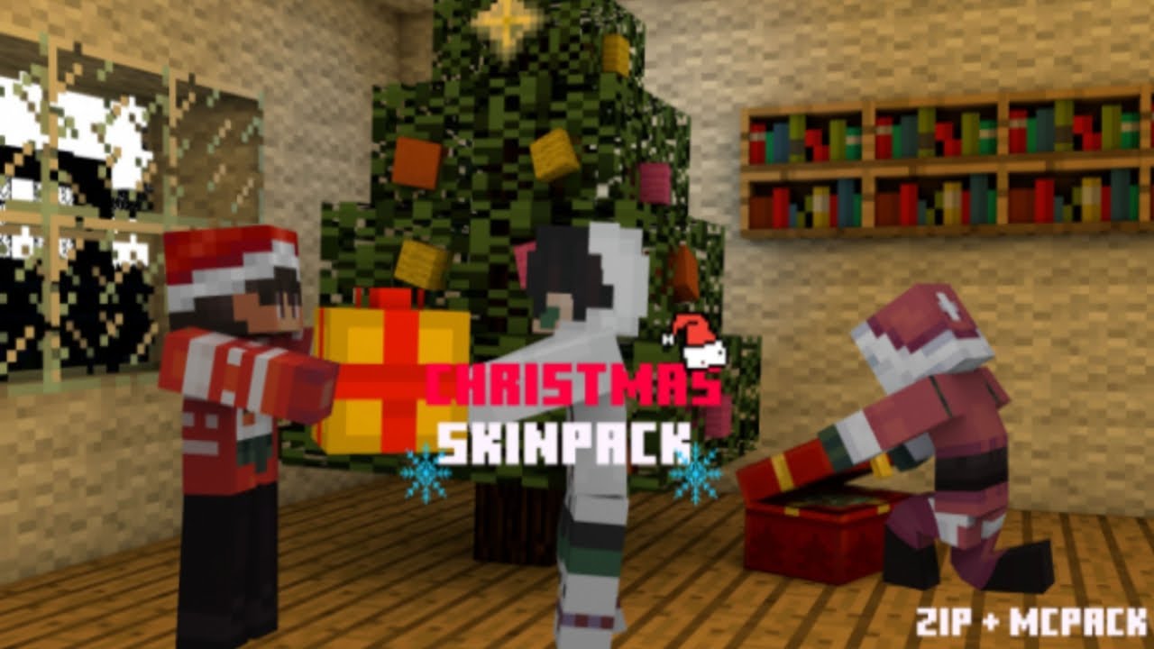 Christmas Skin Pack For Minecraft PE - YouTube
