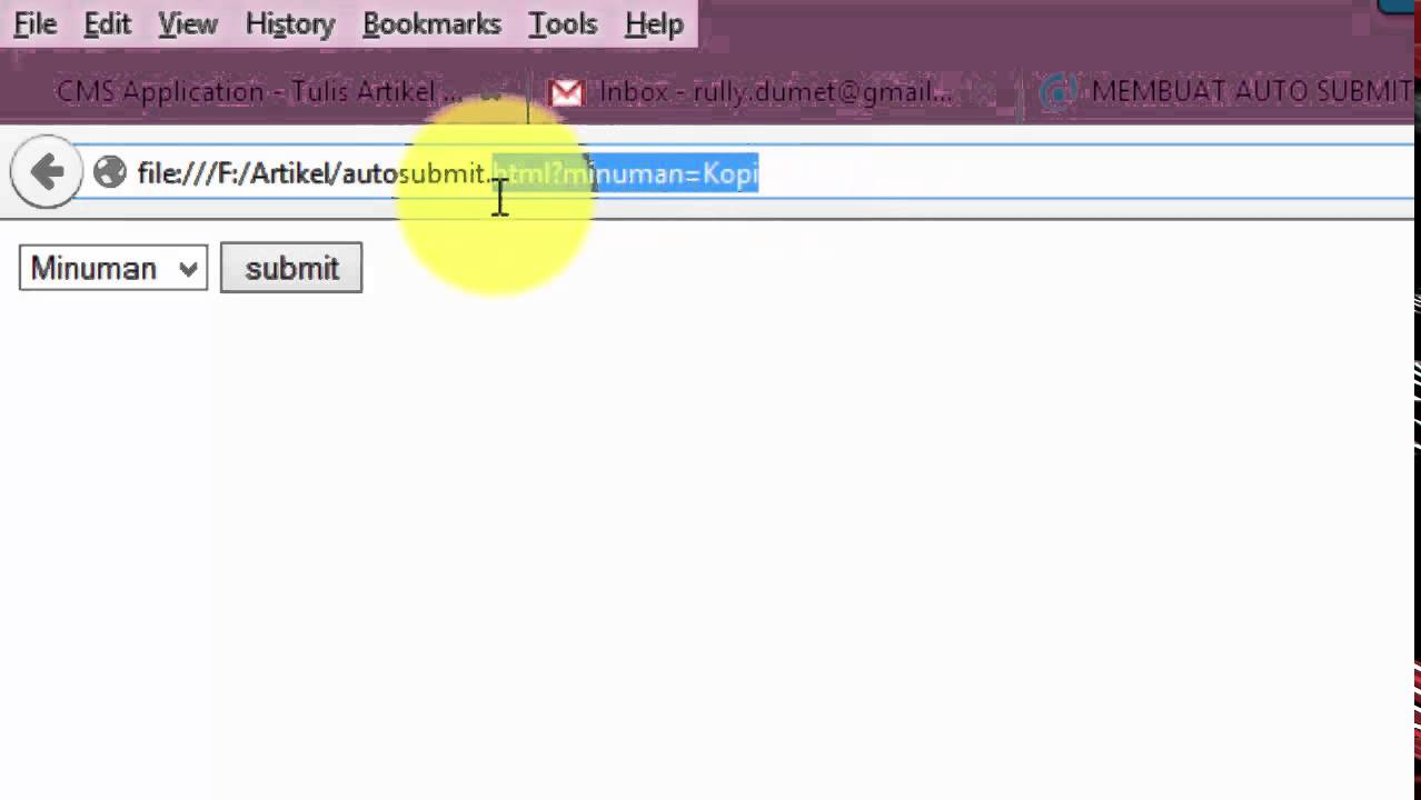 Cara Membuat Auto Submit dengan Javascript - YouTube