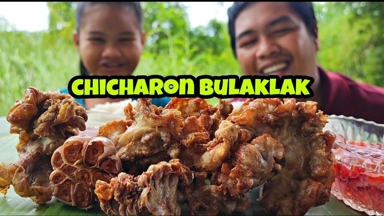 CRISPY FRIED CHICHARON BULAKLAK |Mukbang asmr|OUTDOOR COOKING #asmr # ...