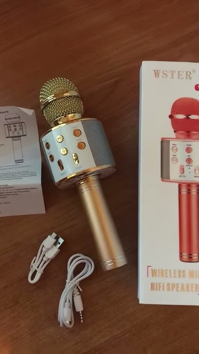 Караоке Микрофон Wster - WS-858 Распаковка - YouTube