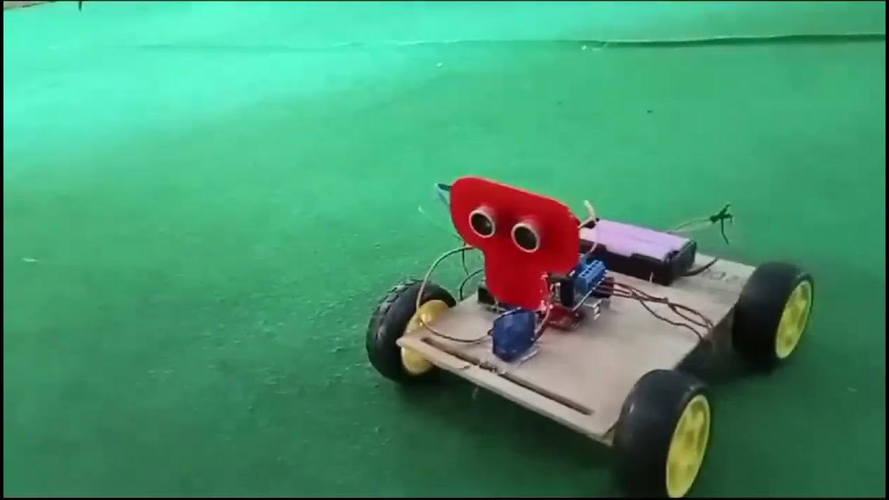 Obstacle Avoiding Robot with L298N - YouTube