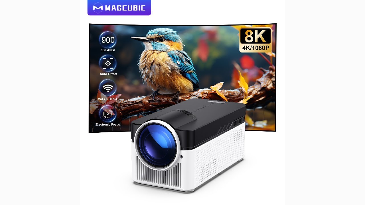 Review Magcubic 900ANSI HY450 Projector 8K 4K Native 1080P Auto Offset ...
