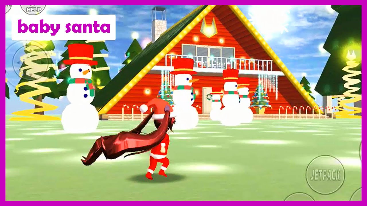 SAKURAYUMA JADI BABY SANTA - SAKURA SCHOOL SIMULATOR - YouTube