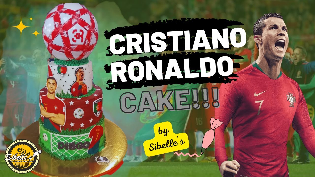 CR7 Cristiano Ronaldo Cake 🍰// Paquete fiestas 80 personas - YouTube