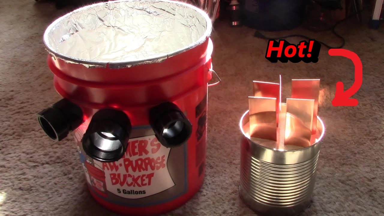 Sand Battery Air Heater w/Copper! The "5 Gallon Bucket" SAND BATTERY ...