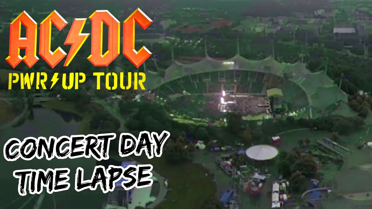 AC/DC - München Concert day 1 in TIME LAPSE ("POWER UP"-Tour) - YouTube