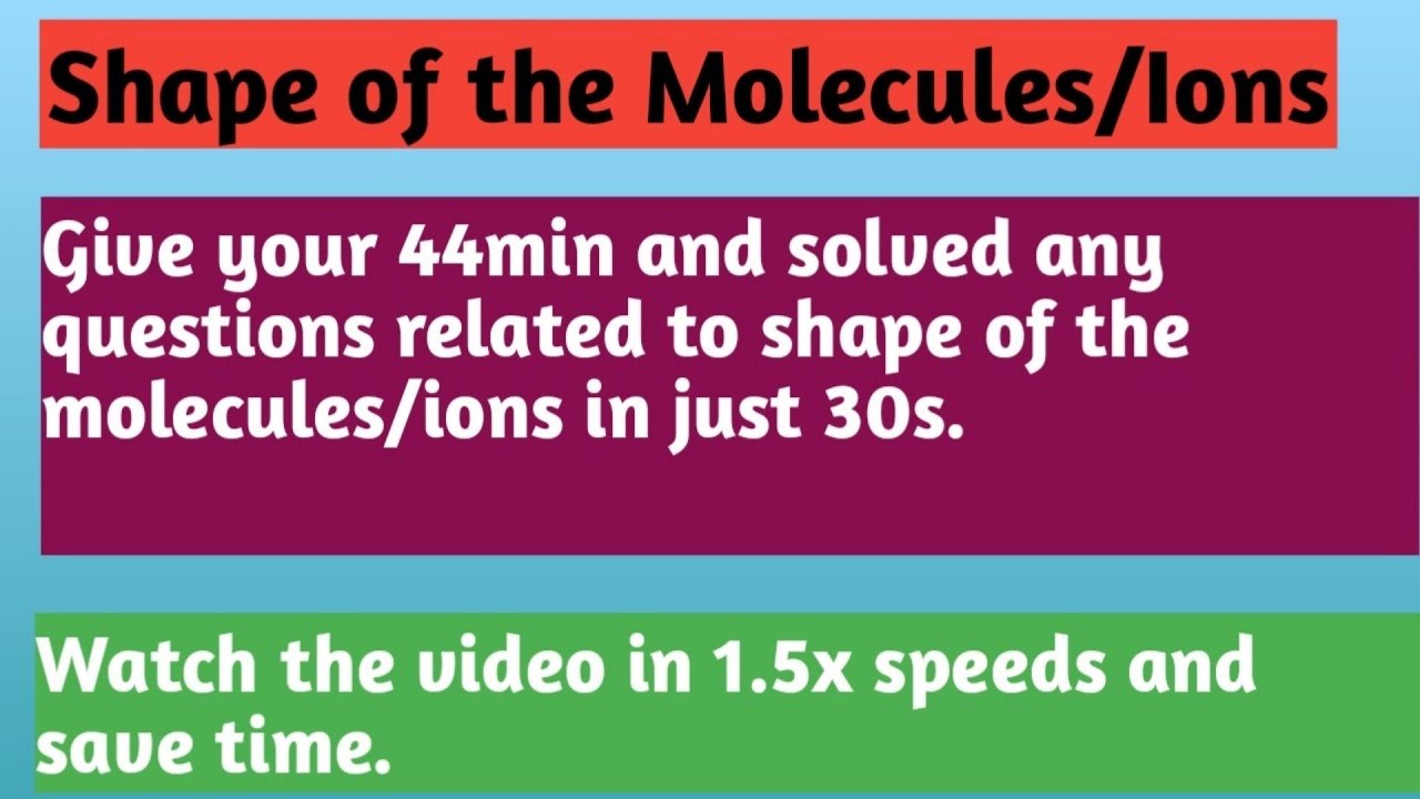 Super Tricks To Find Shape Of Any Molecule ions In 30s Osstet cht oavs super-tricks-to-find-shape-of-any-molecule-ions-in-30s-osstet-cht-oavs