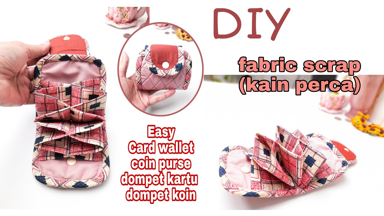 Tutorial membuat dompet kartu dan uang | Diy dompet koin | Card wallet ...