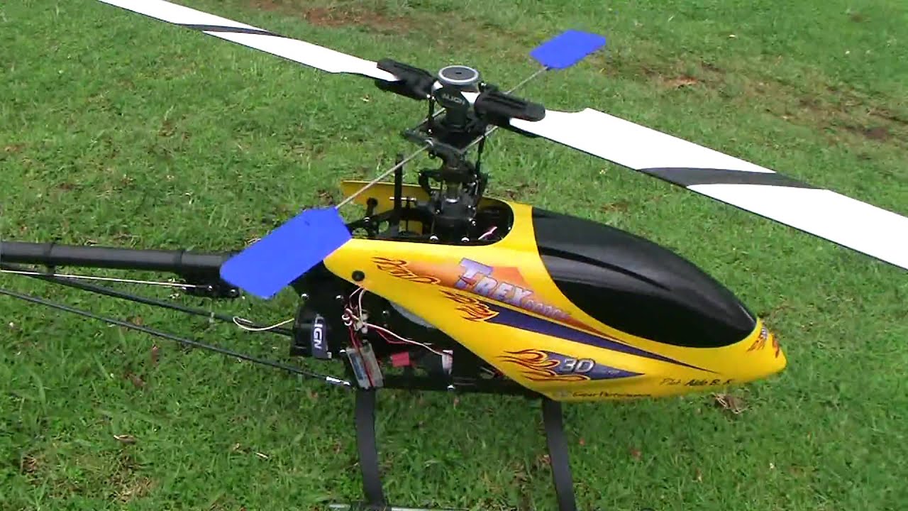 Probando un Trex 600 CF electrico - YouTube