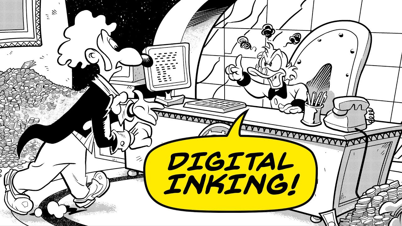 Digital Inking Process: Inking and Tones | Art Tangents - YouTube