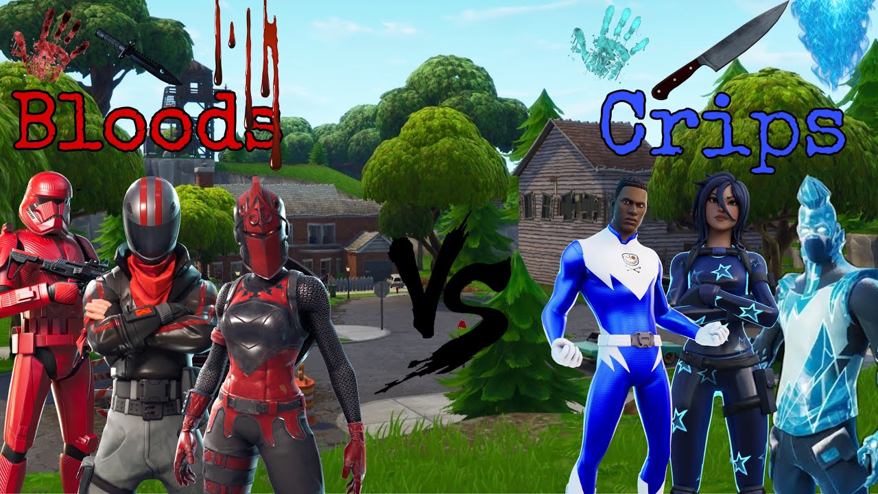 Bloods vs crips Fortnite rp - YouTube
