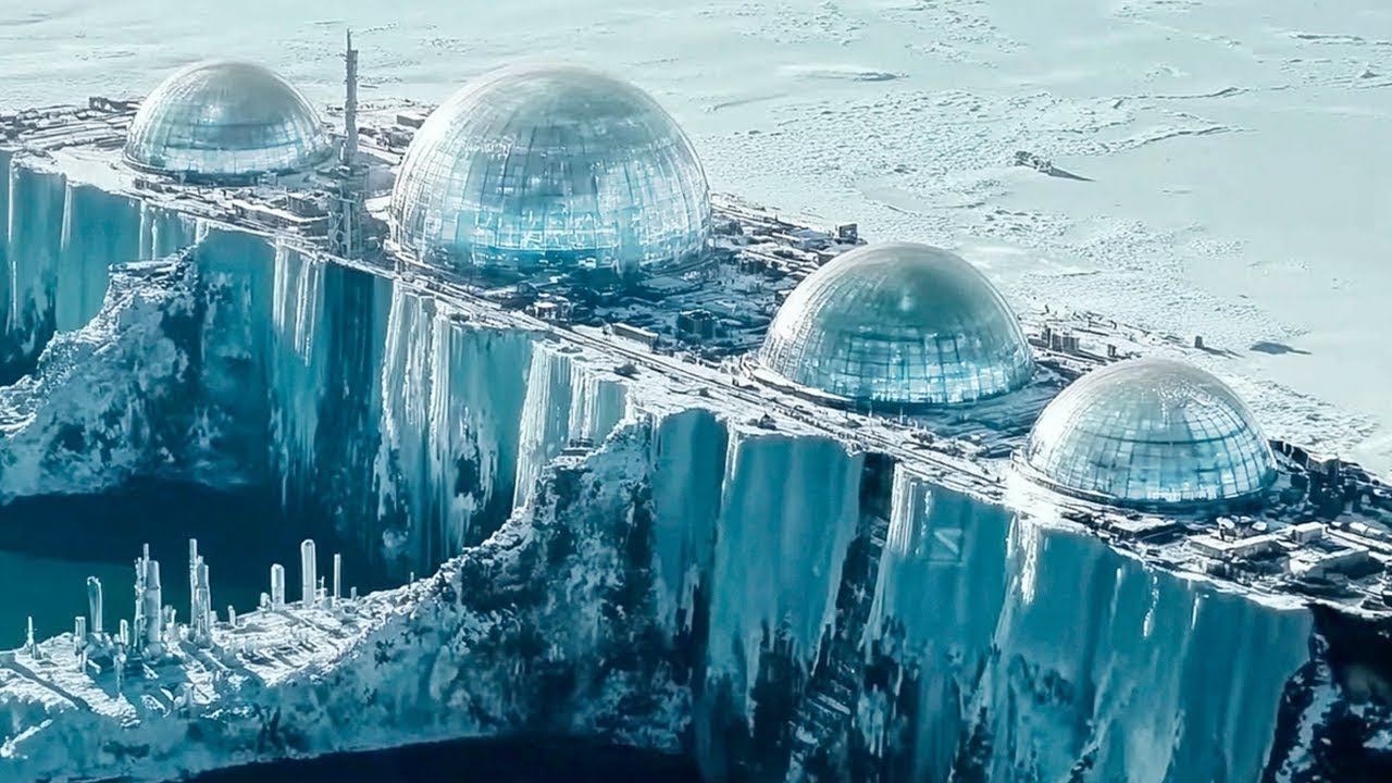 Drone sobrevoou a parede de gelo da Antártida, o que foi capturado ...