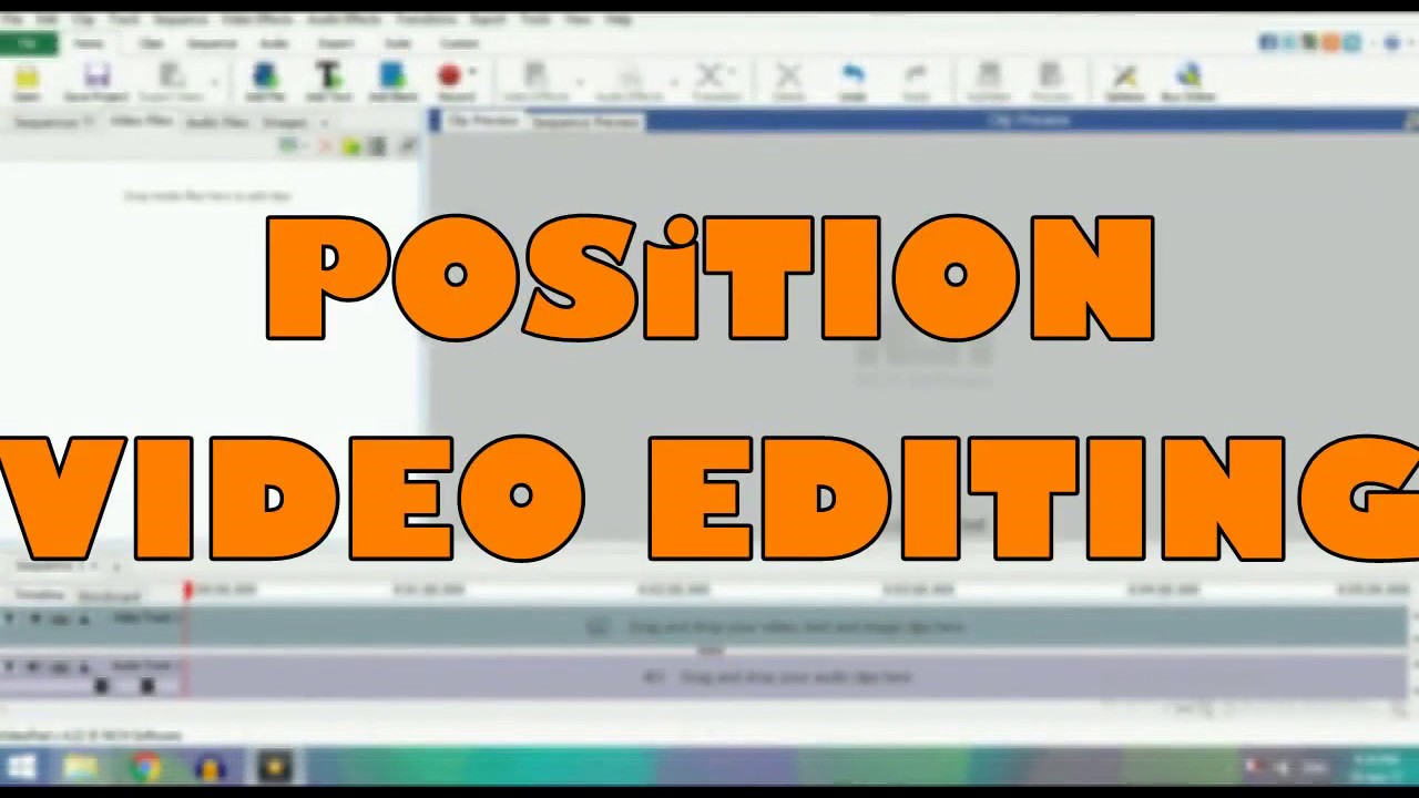 Position Video editing Video PAD - YouTube