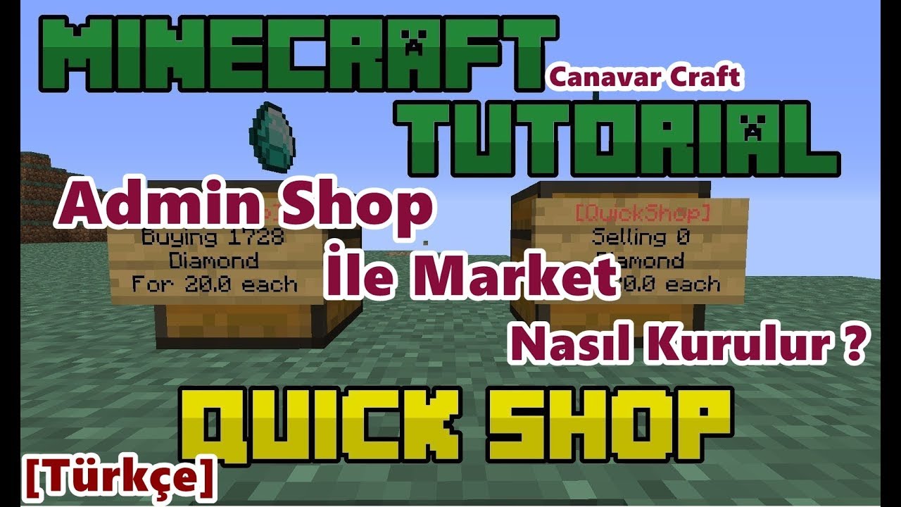Admin Shop Plugini İle Market , Banka Nasıl Kurulur ? [Quick Shop ...