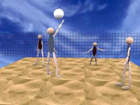 DVM volleyball animation project - YouTube