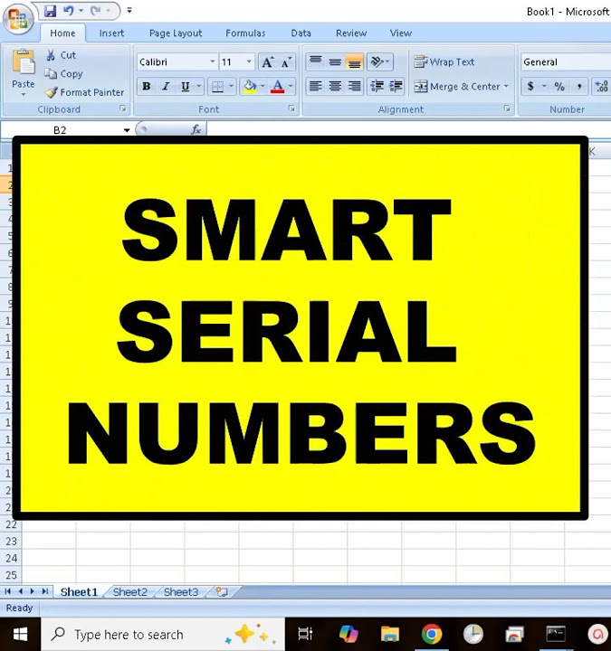 Smart Serial Numbers in Excel #computertricks #excel #exceltips #exceltricks - YouTube
