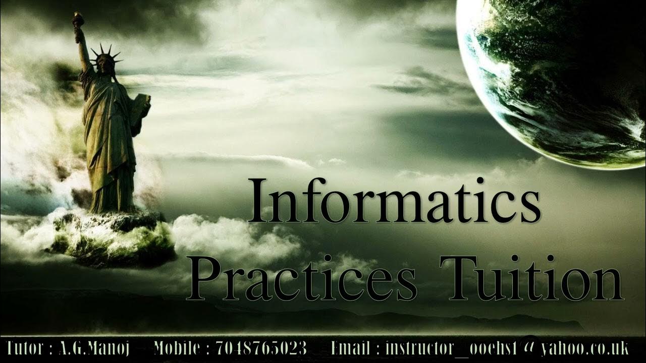 Informatics Practices Tuition - YouTube