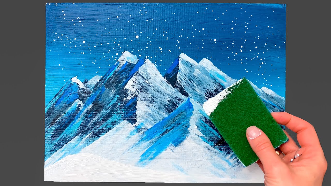 Pintura De Montaña Sencilla Pintar Con Francis. "Serenidad".
