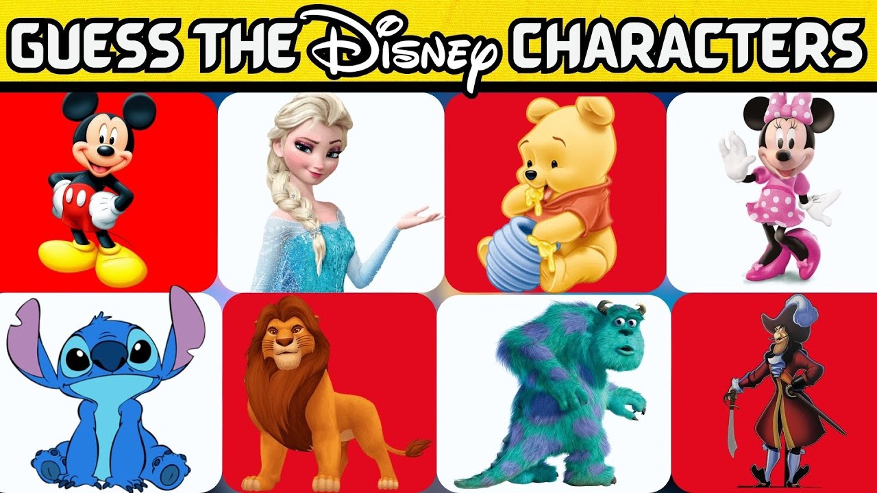 GUESS THE 50 DISNEY CHARACTERS! - YouTube