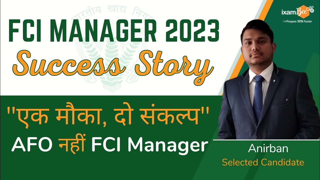 FCI Manager Success Story | Success Story | FCI Manager Selected ...