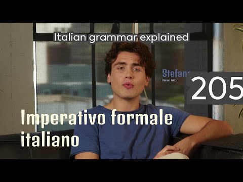 Italian formal imperative - ITALIAN GRAMMAR Explained 205/249 - YouTube