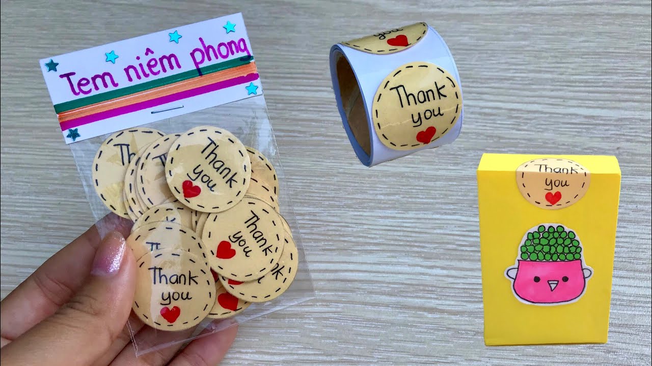 (330) Cách Làm Sticker Niêm Phong Gói Hàng | DIY Sticker - YouTube